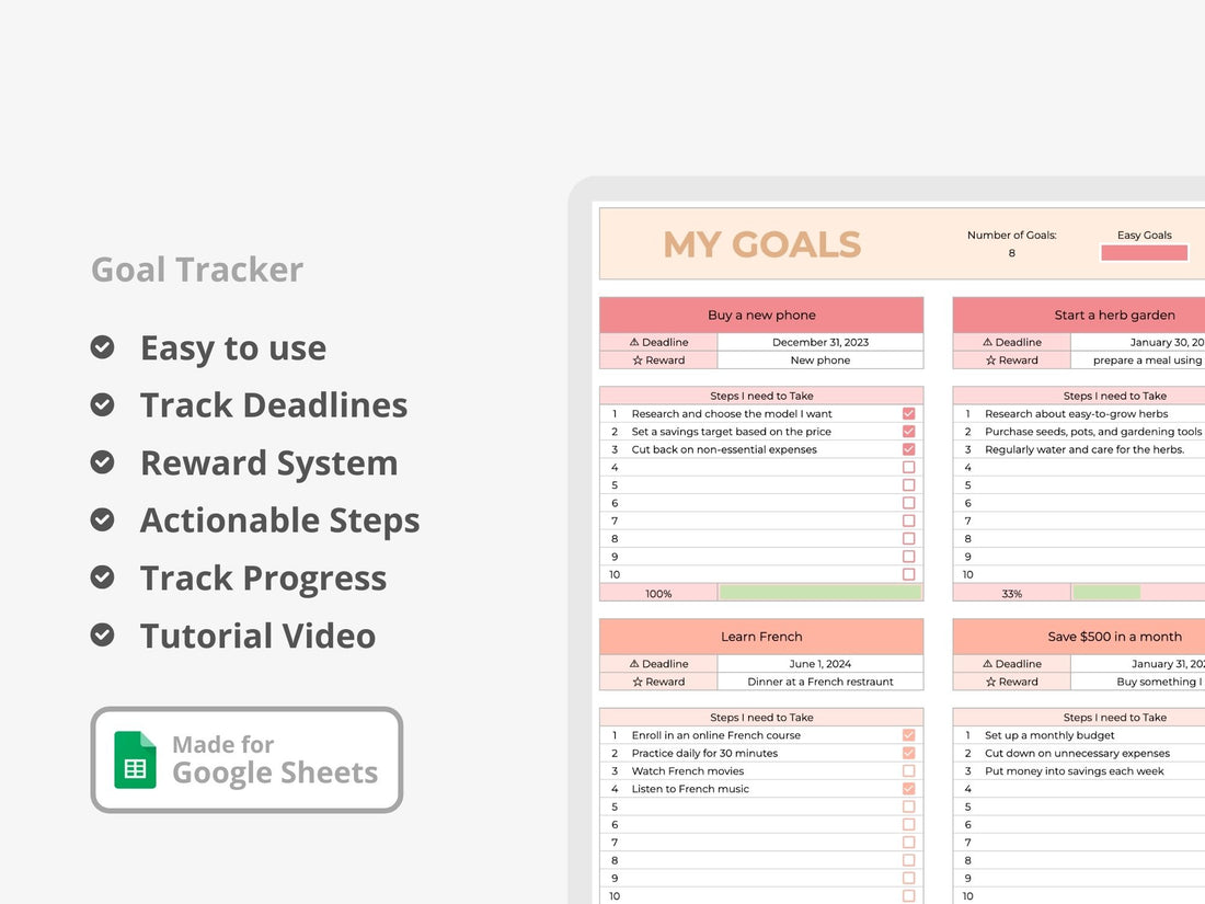 Goal Tracker – youplanners