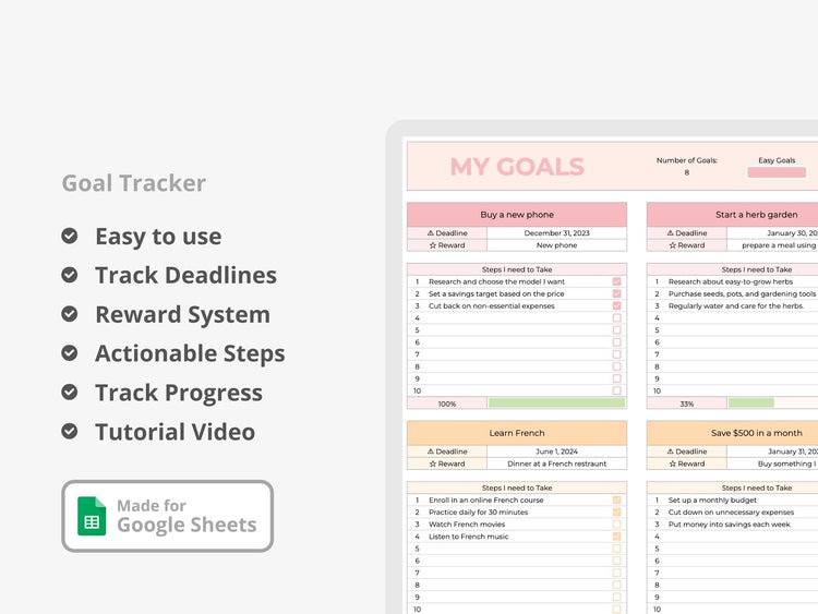 Goal Tracker – youplanners